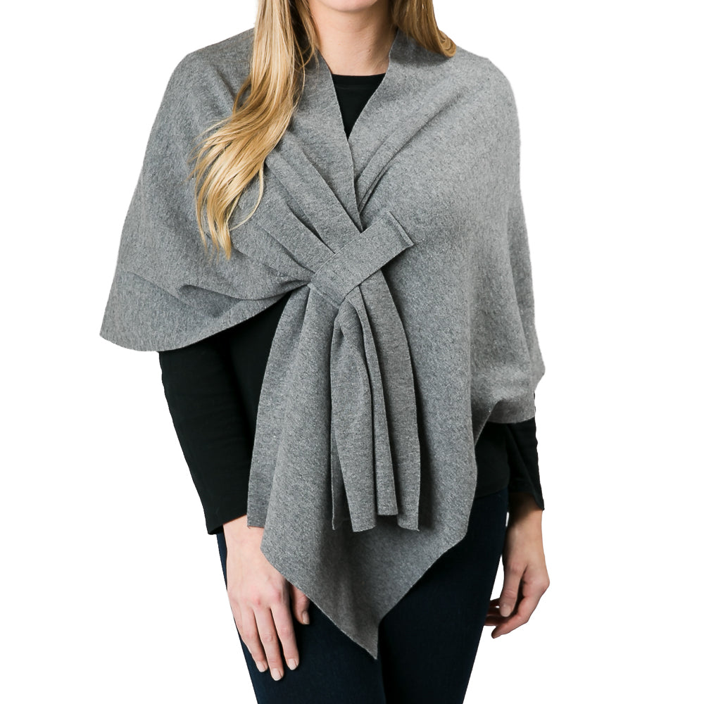 Katie Knit Solid Keyhole Wrap | Top it Off Accessories – Top It Off